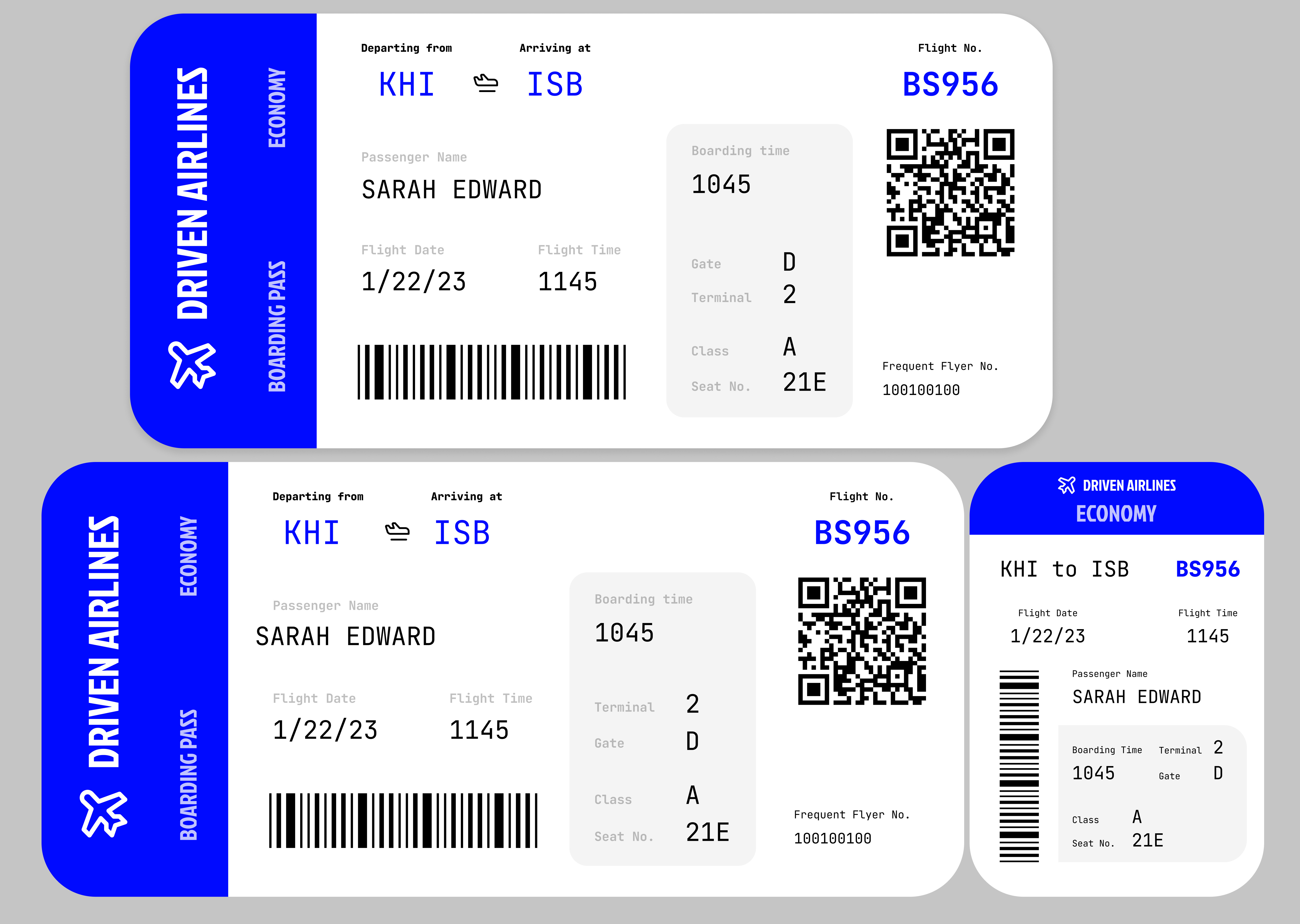 Boarding Pass By Ayesha Malik On Dribbble